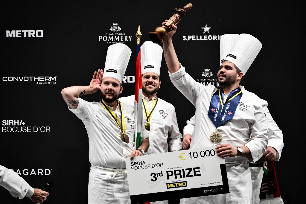 Harmadik lett a magyar csapat a Bocuse d'Or világdöntőjén